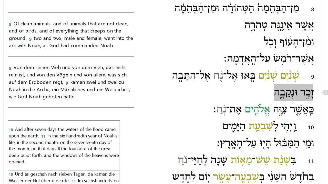 The Number Seven In Hebrew