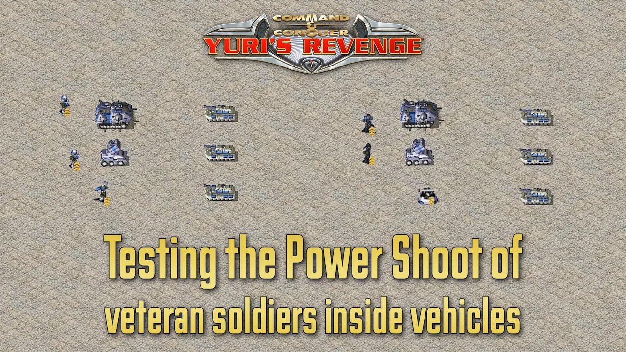 Testing the power shoot of veteran soldiers inside vehicles - Red Alert ...