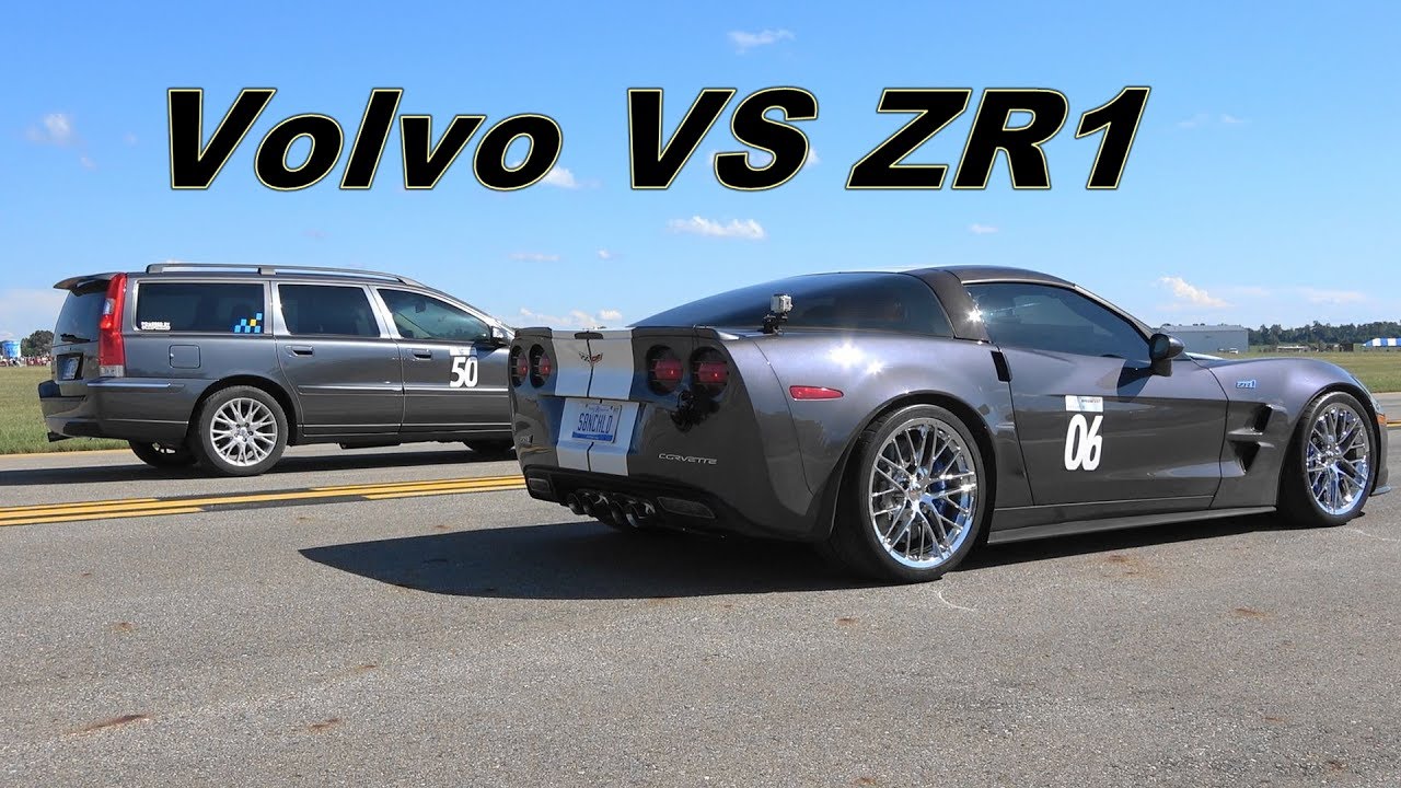 Corvette ZR1 vs... a Volvo Station Wagon??? - YouTube