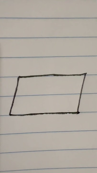 How to Draw a Parallelogram - YouTube
