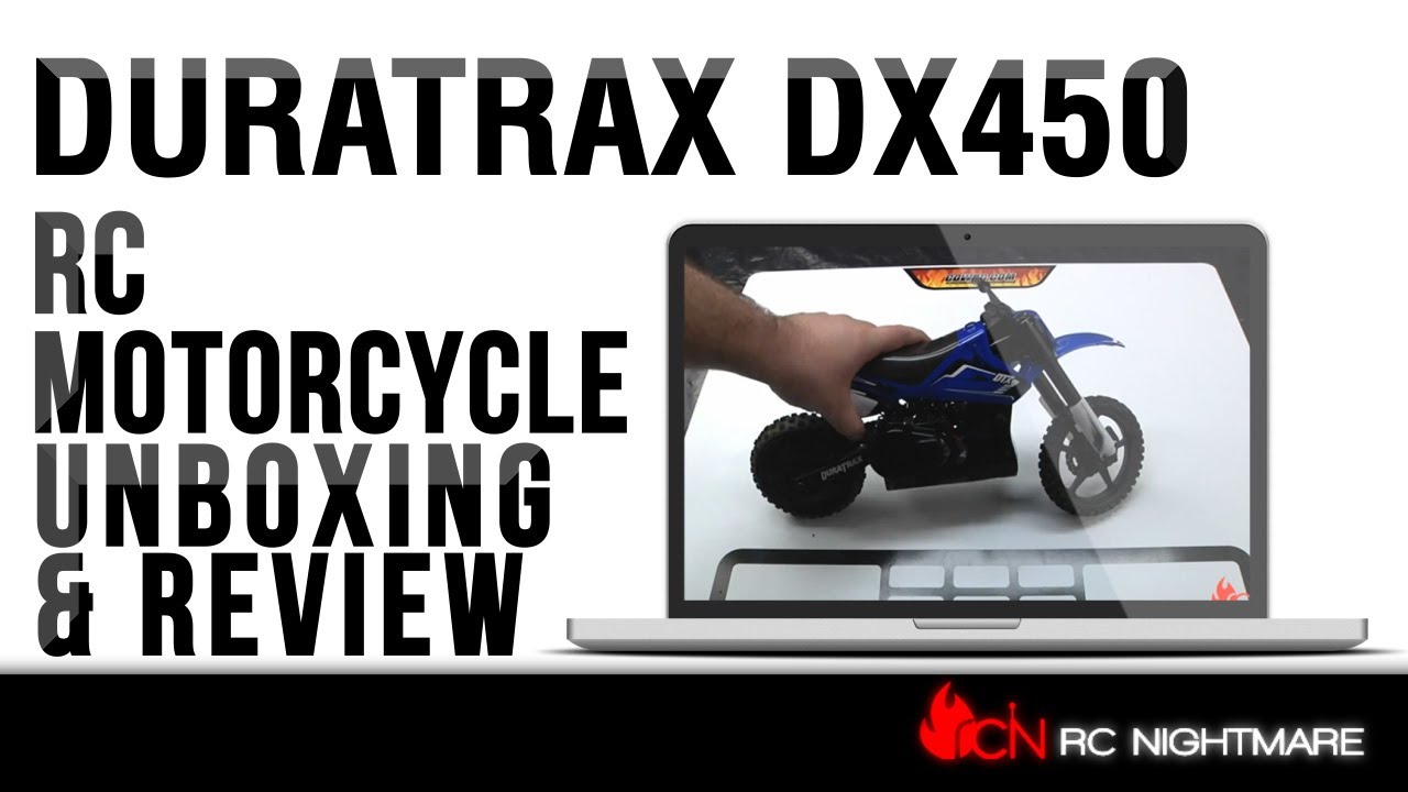 Duratrax DX450 RC Motorcycle Review - YouTube