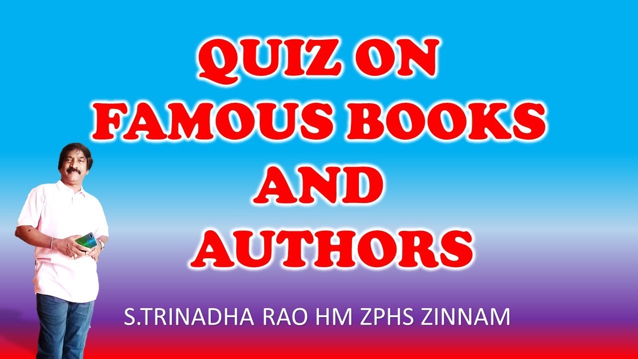 ENGLISH QUIZ ON FAMOUS BOOKS AND AUTHORS - YouTube
