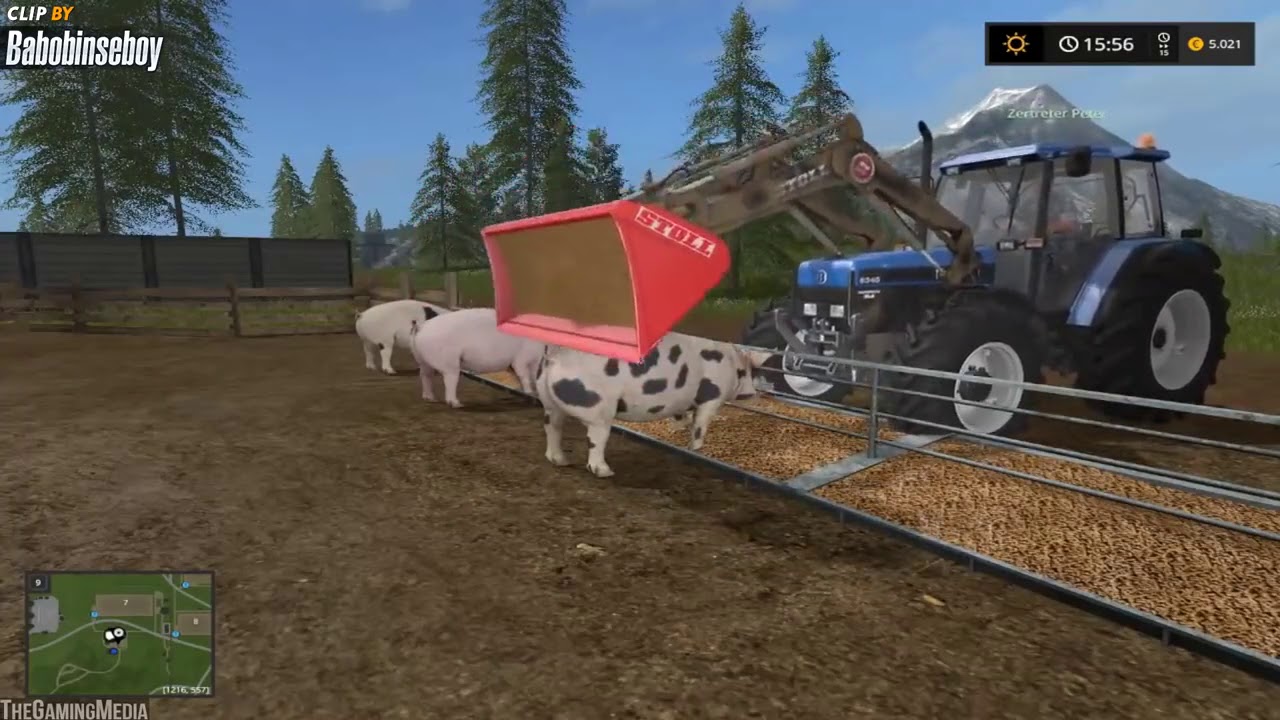 Farming Simulator Multiplayer Random Funny Moments - YouTube