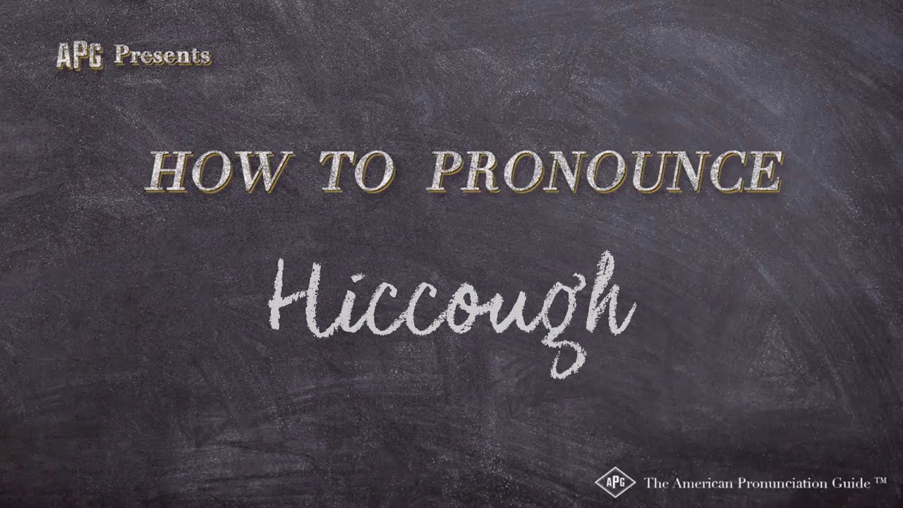 How to Pronounce Hiccough (Real Life Examples!) - YouTube