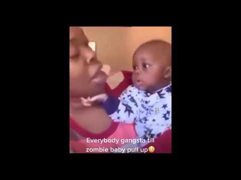 Everybody gangsta till baby zombie pull up 😂😂😂