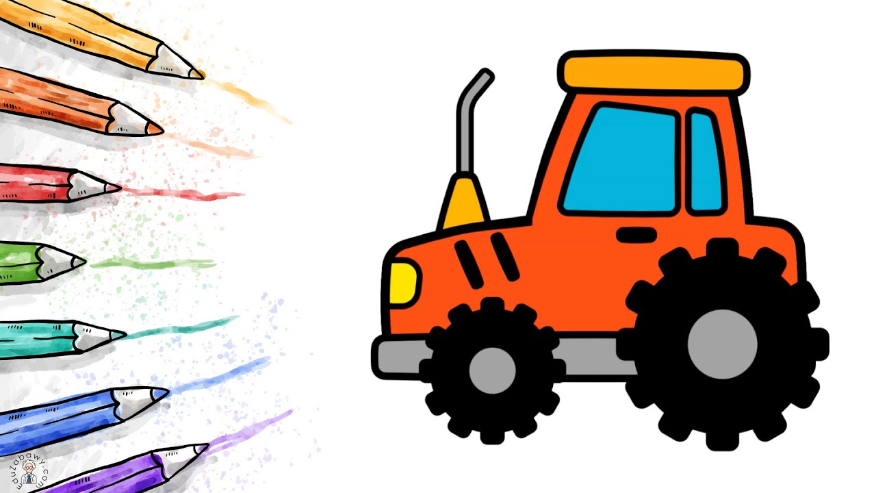 Jak narysować traktor krok po kroku. Rysowanie traktora - YouTube