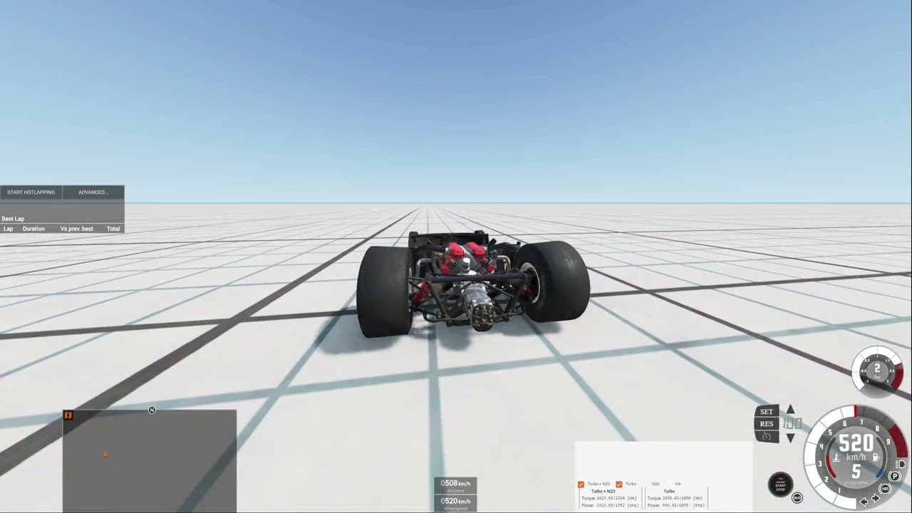 worlds fastest car in vanilla beamng (600 kph) - YouTube