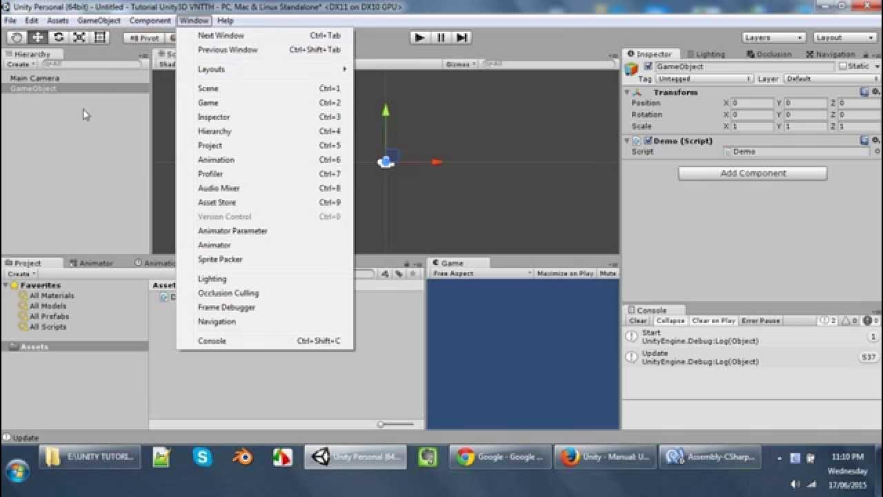 Tutorial 3: Unity3D Mobile VNTTH - Create GameObject basic - YouTube