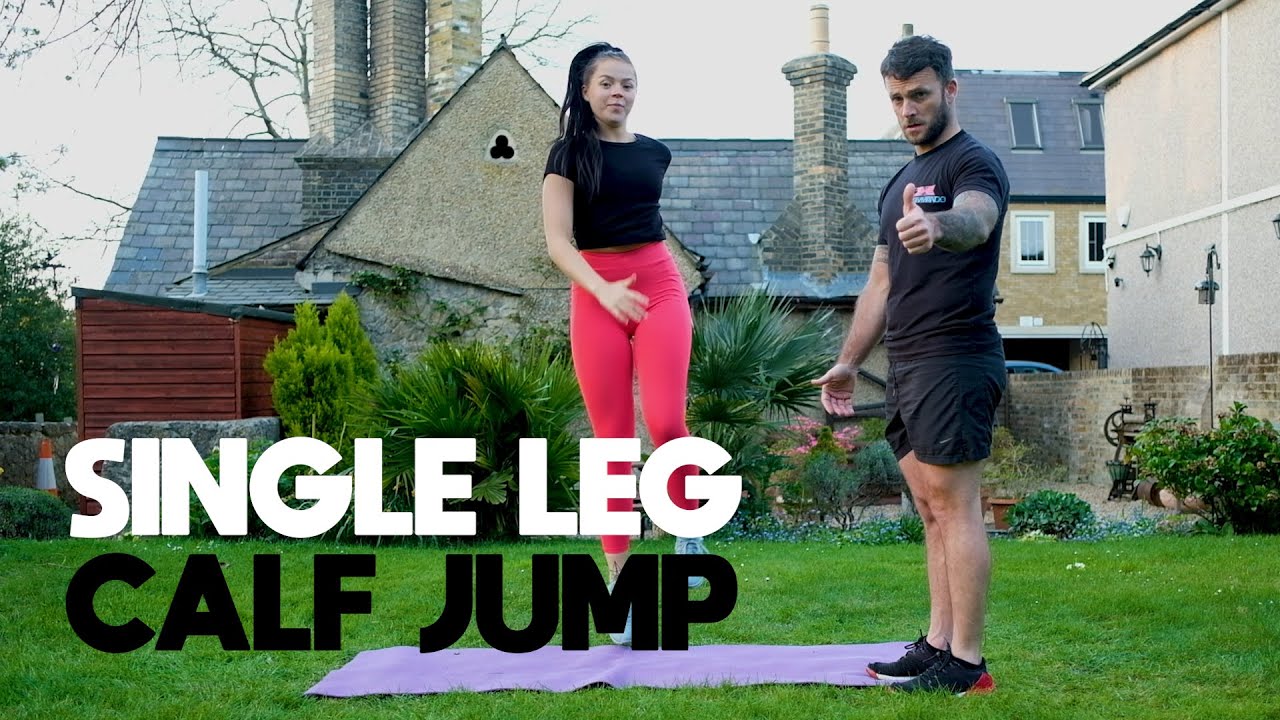 Single Leg Calf Jump - YouTube