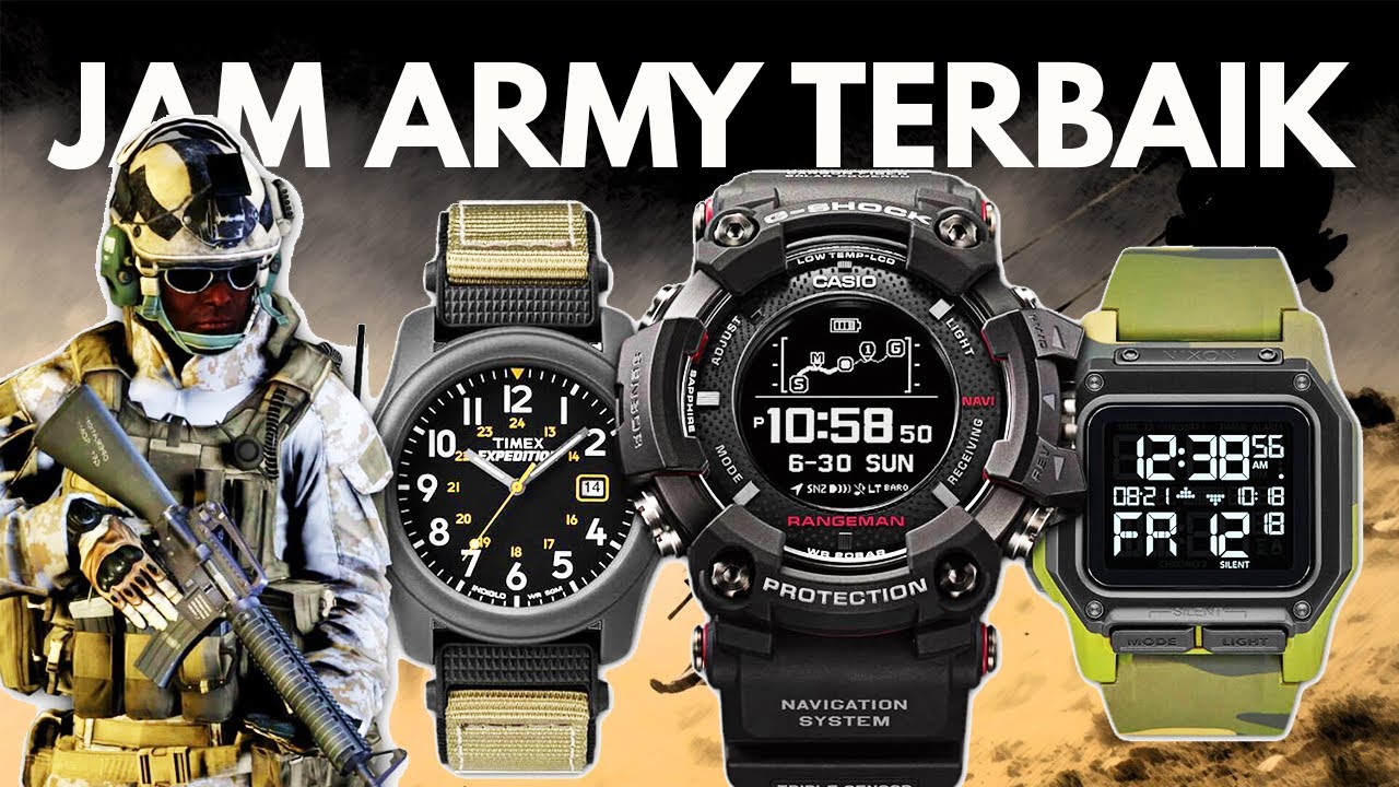 SANGAR BRO!! 8 JAM TANGAN MILITER TERBAIK BISA DIBELI UMUM - YouTube