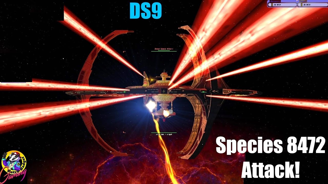 Species 8472 ATTACK Deep Space Nine - Star Trek Ship Battles - YouTube