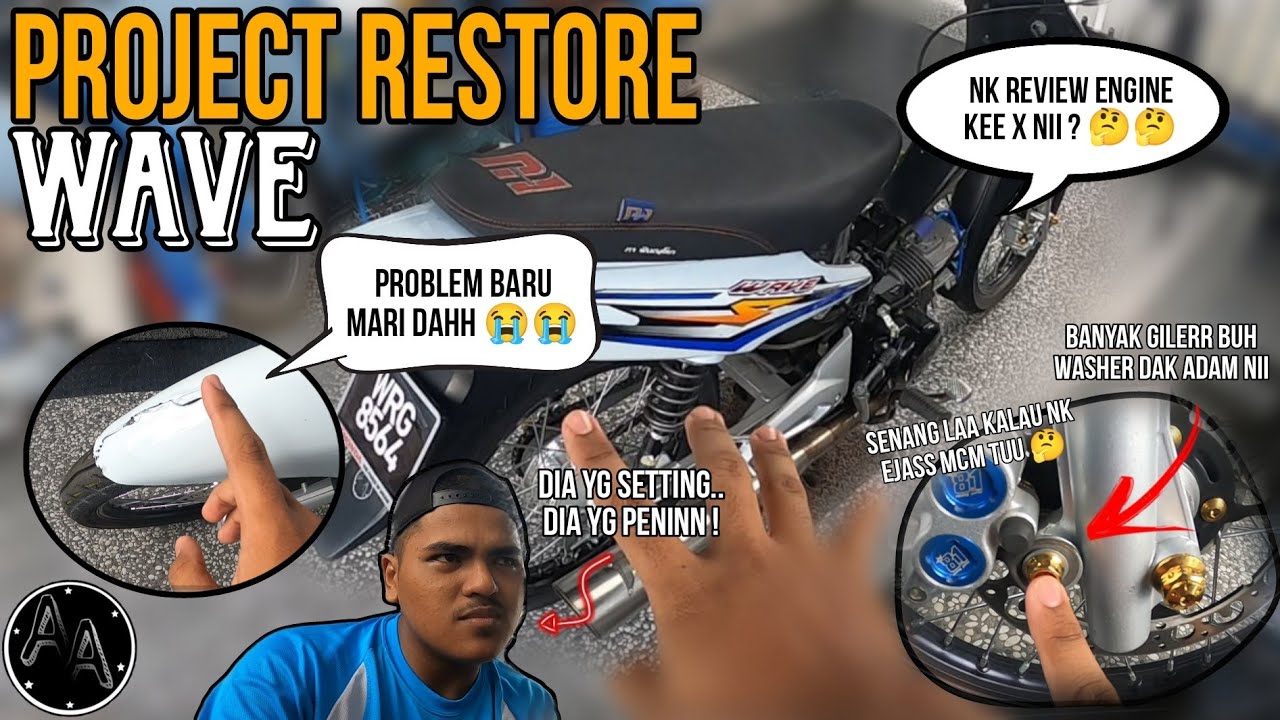 MUDGUARD WAVE AKU RABAK !😭 | PROJECT RESTORE WAVE | BUAT BUSH SENDIRI ? - YouTube