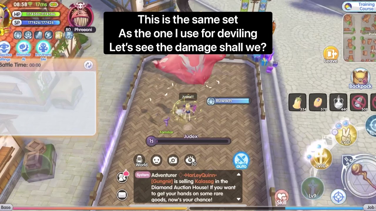 ROX - damage test on neutral mvp | holy enchantment - YouTube