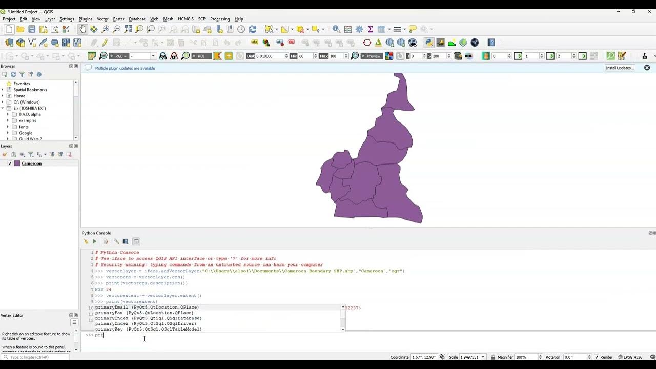 QGIS - Integrating Python Part 1 - YouTube