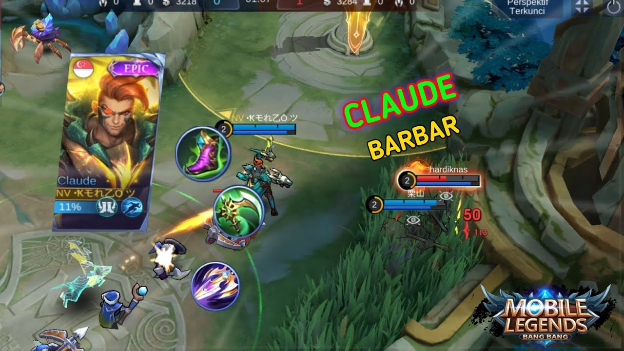 GAMEPLAY CLAUDE TIPS AND TRICKS BUILD NEW MOBILE LEGENDS - YouTube