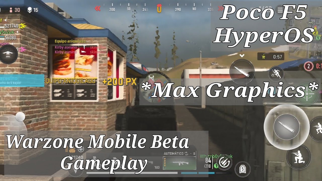 Warzone Mobile Gameplay | Max Graphics | Poco F5 HyperOS - YouTube