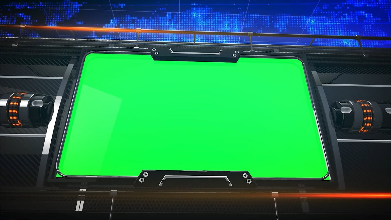 Hitech Technology with BLUE World Presentation - Slideshow Green Screen ...