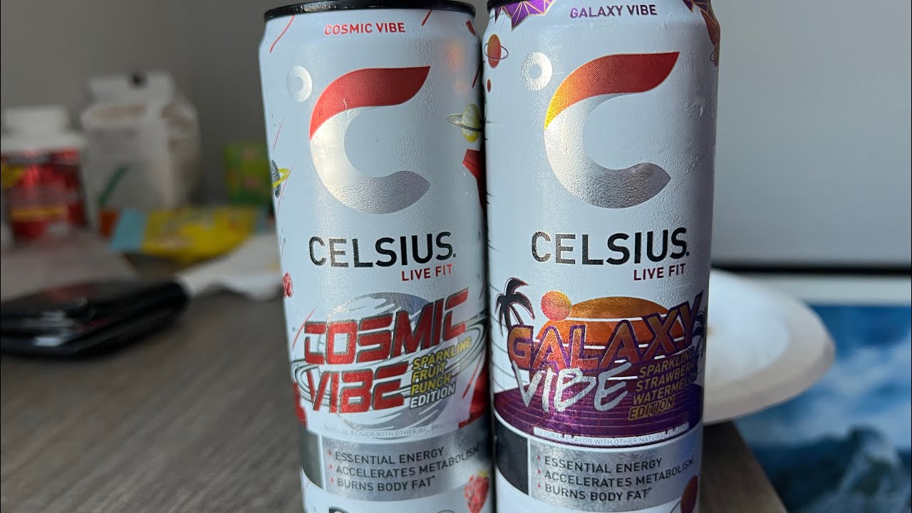 Celsius live fit, Cosmic and Galaxy Vibe review - YouTube