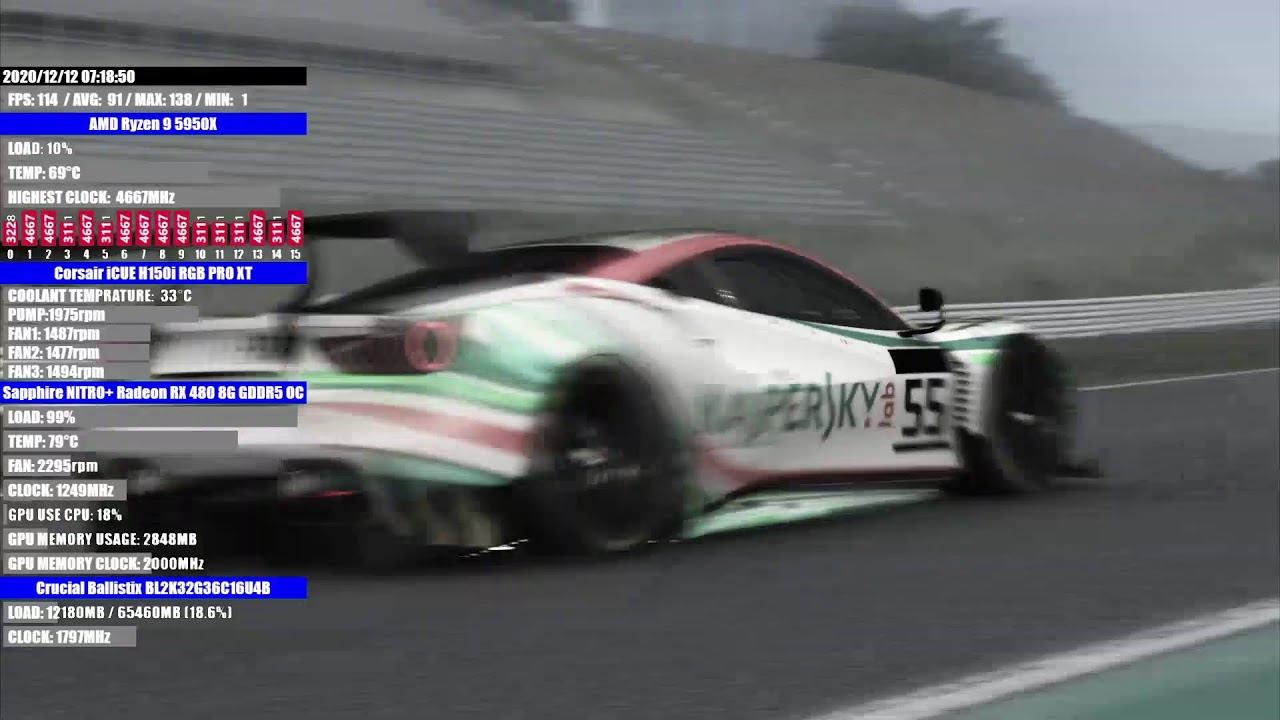 #Assetto Corsa SimHUB Dashboard TEST Ferrari GT3＠SUZUKA - YouTube
