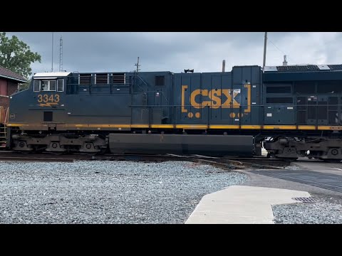 CSX 3343 in Carleton - YouTube