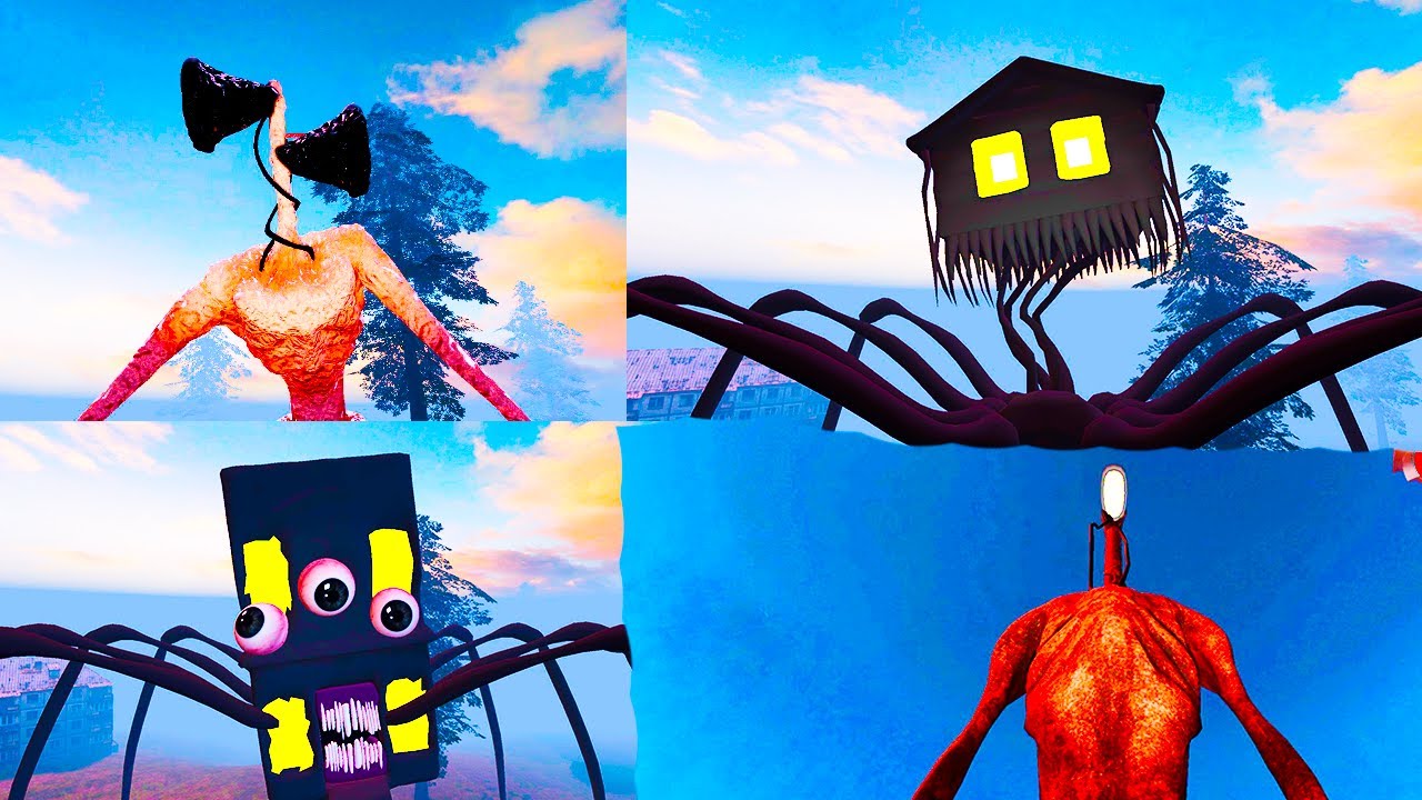 too realistic SIREN HEAD, LIVING BUILDING HEAD, HOUSE HEAD, LIGHT HEAD ...