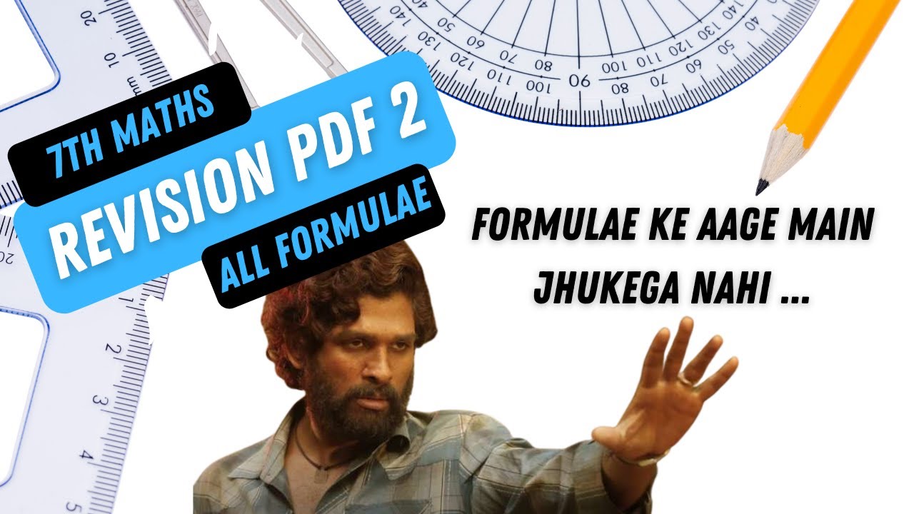 7th Maths Part 2 Revision Notes Shortcuts Chapters 9 to 15 All Formulae ...
