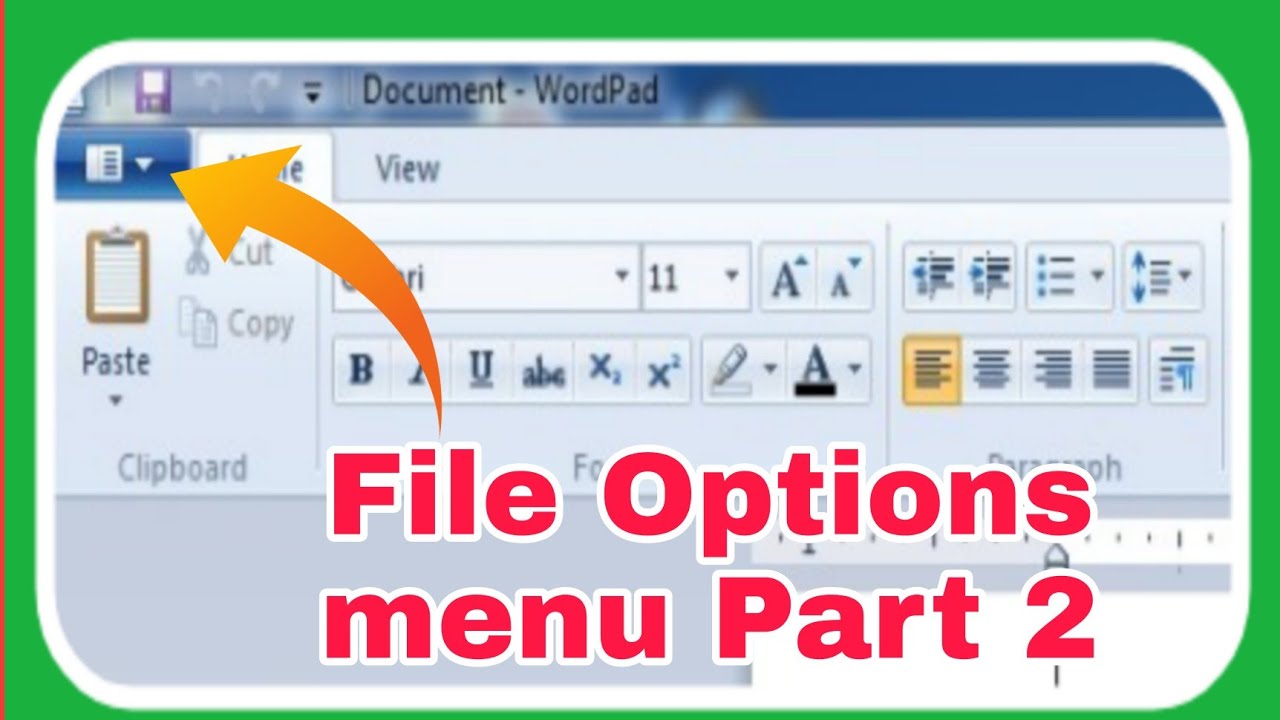 File Options menu Part 2 👍👍👍 - YouTube