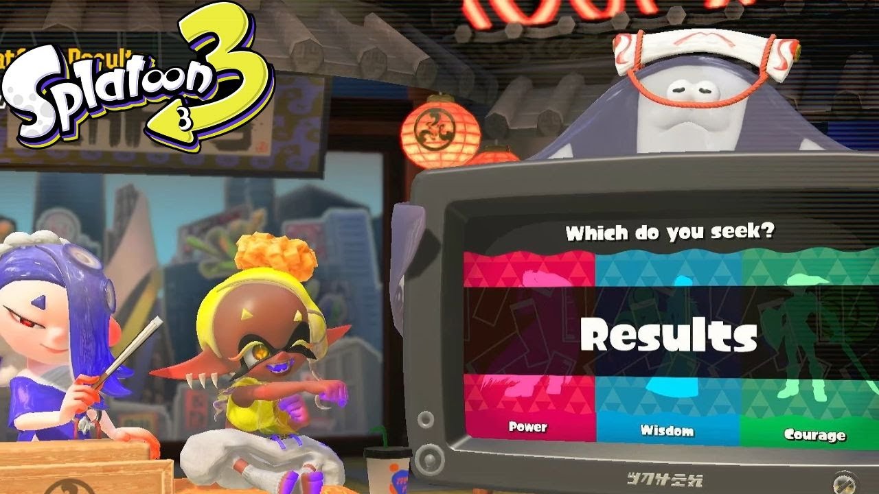 Power vs Wisdom vs Courage splatfest results + Deep Cut's conversation ...