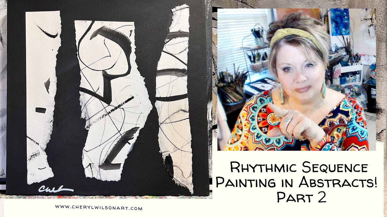 Rhythmic Pattern Abstract Painting. Painting with a Repetitive Rhythm ...