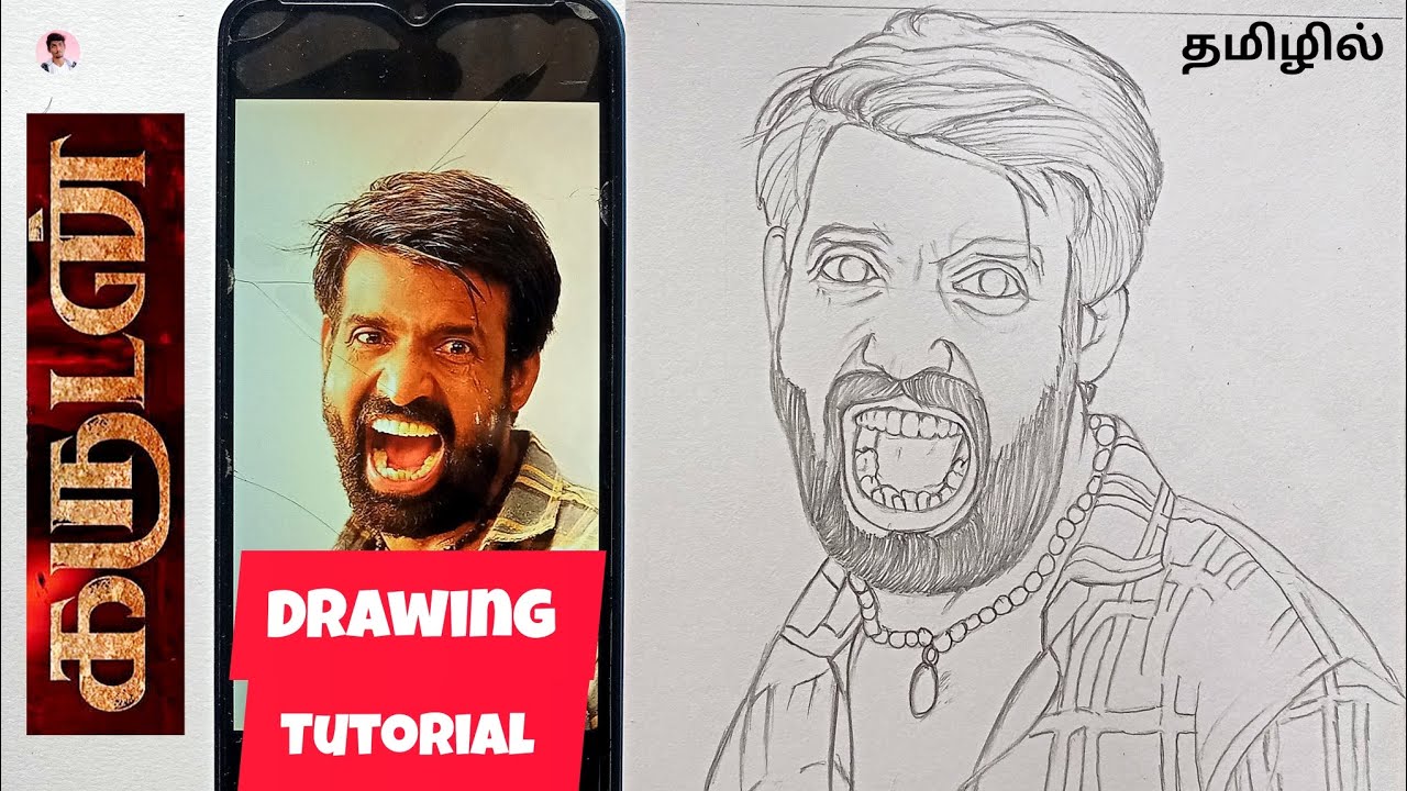 கருடன் சூரி அண்ணா drawing tutorial in tamil |#garudan #drawingtutorial ...