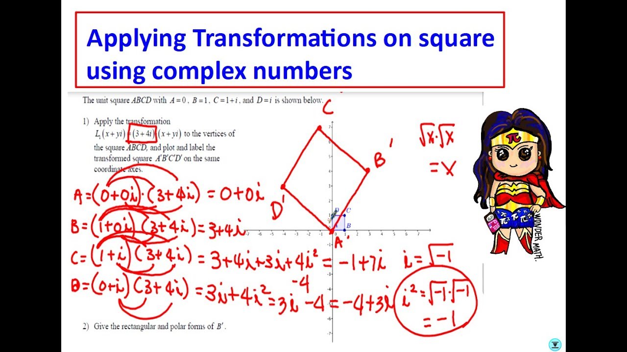 Transformation of a Square using Complex Numbers - YouTube