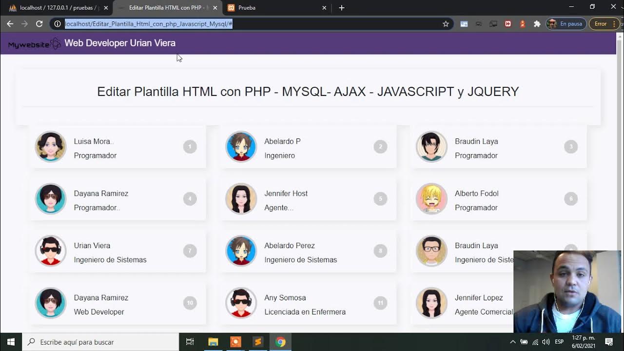 Editar_Plantilla_Html_con_atributo_contenteditable_php_Mysql_Javascript_Jquery - YouTube