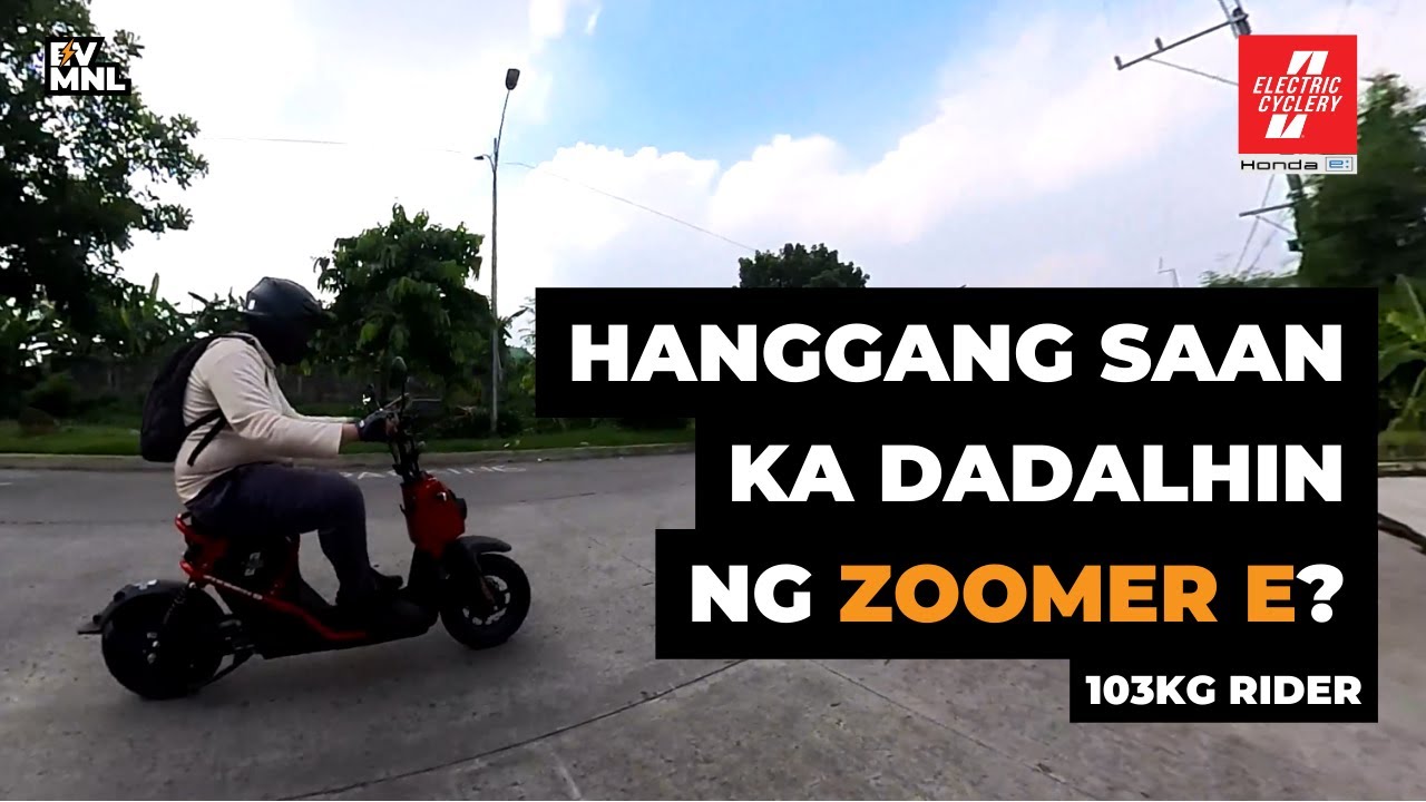 Part 2: Honda Zoomer E: Range Test (103 Kg Rider) | Honda E Bike ...