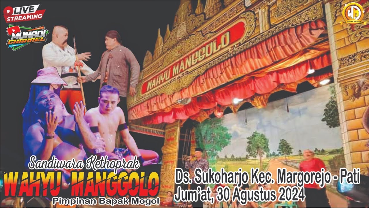 Live Ketoprak WAHYU MANGGOLO Ds Sukoharjo Margorejo Pati // Lakon Kudo ...