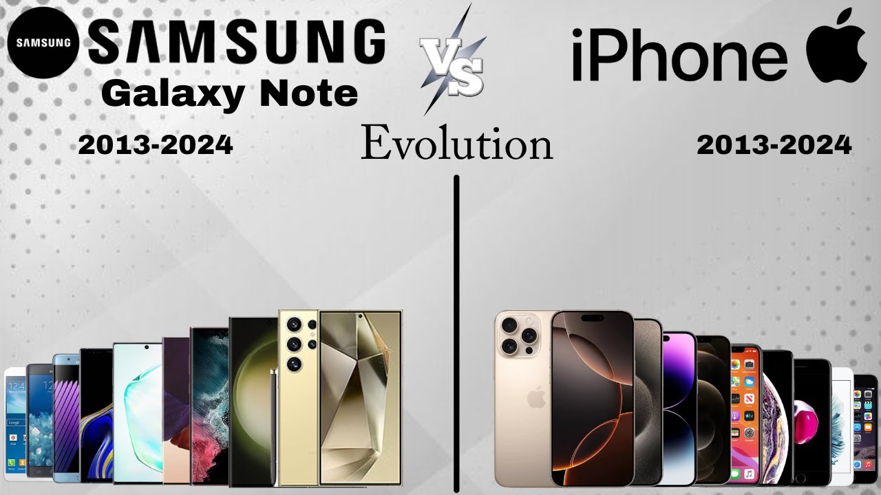 Galaxy Note vs iphone Comparison - YouTube