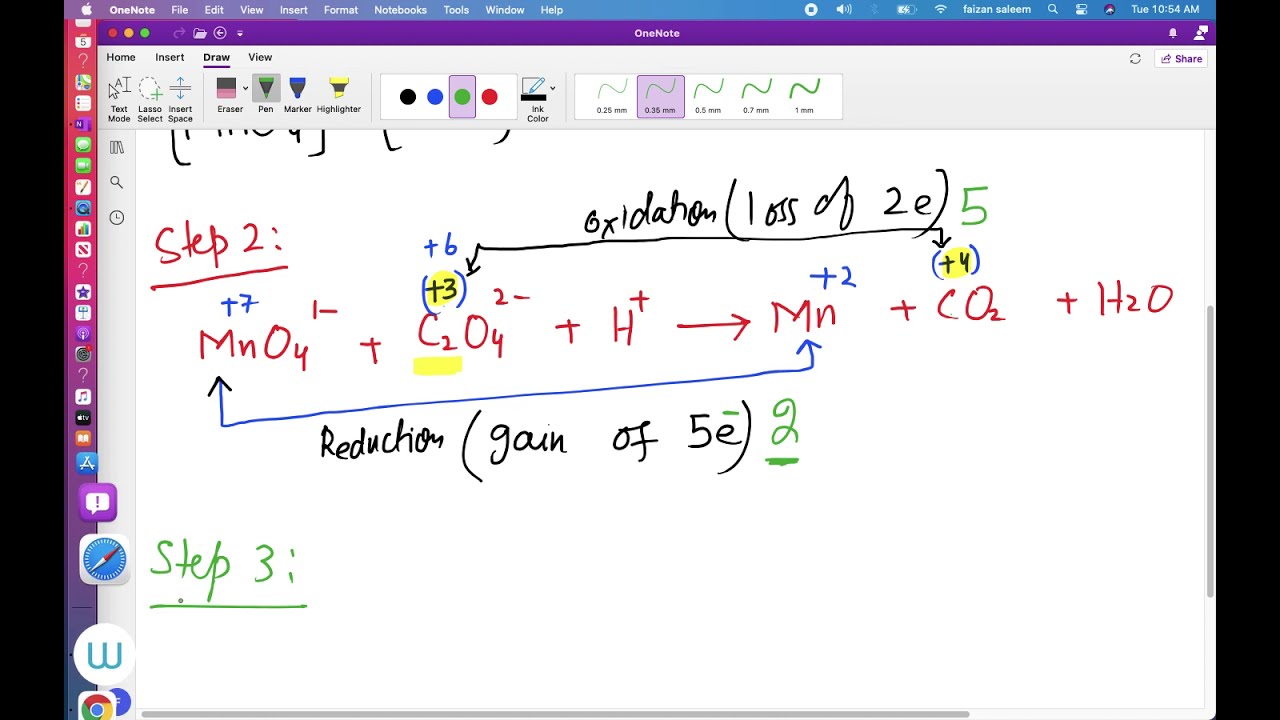 Lecture # 5 How to Balance the Redox Equation by oxidation Number ...