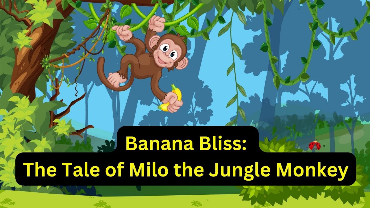 Banana Bliss The Tale of Milo the Jungle Monkey | Kids Story New |2024 ...