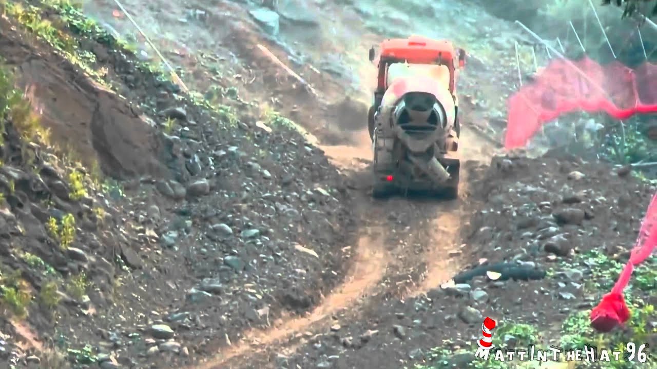 Concrete Mixer Truck Fail - YouTube