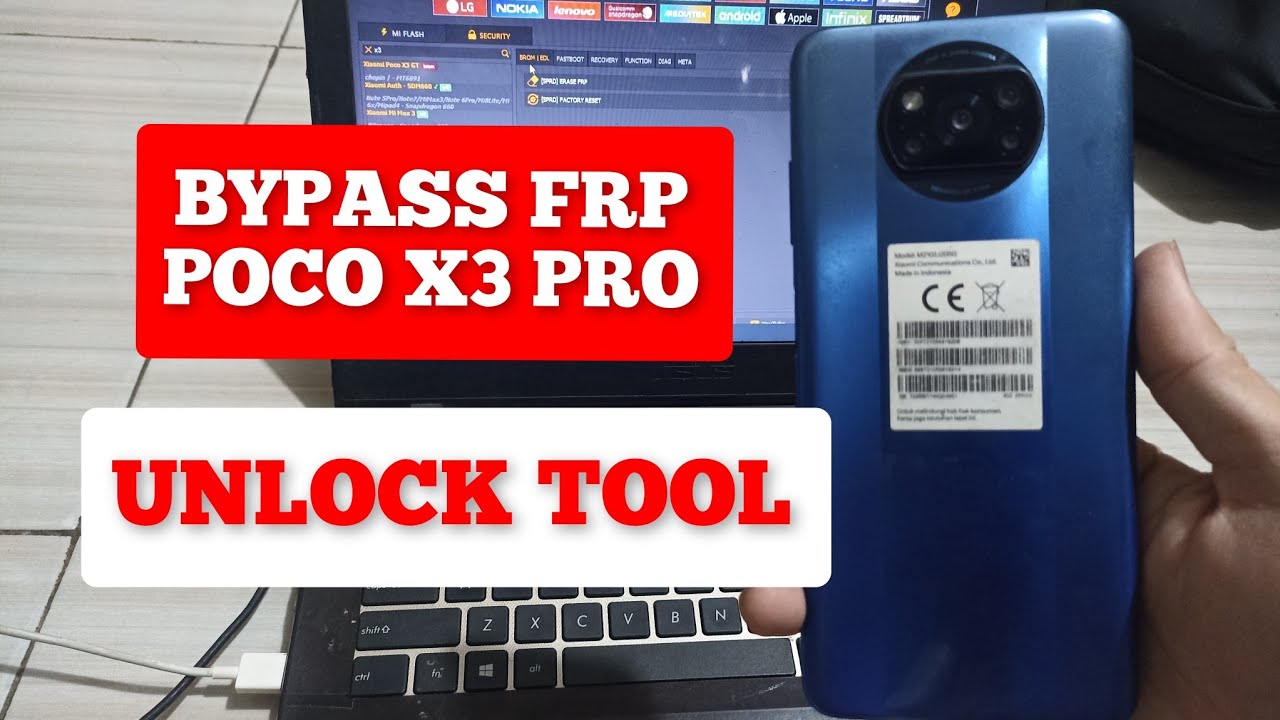 BYPASS FRP POCO X3 PRO BY UNLOCK TOOL - YouTube