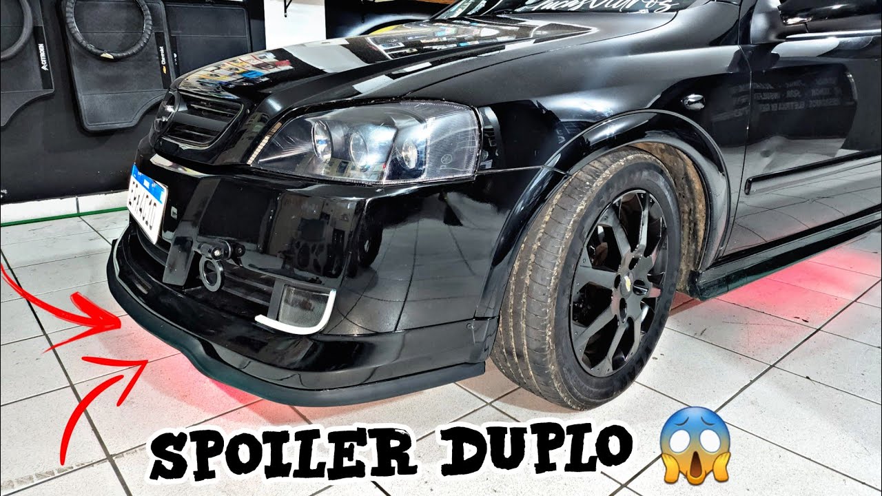 GM Astra - FrontLip Duplo ! + Spoiler Traseiro - YouTube