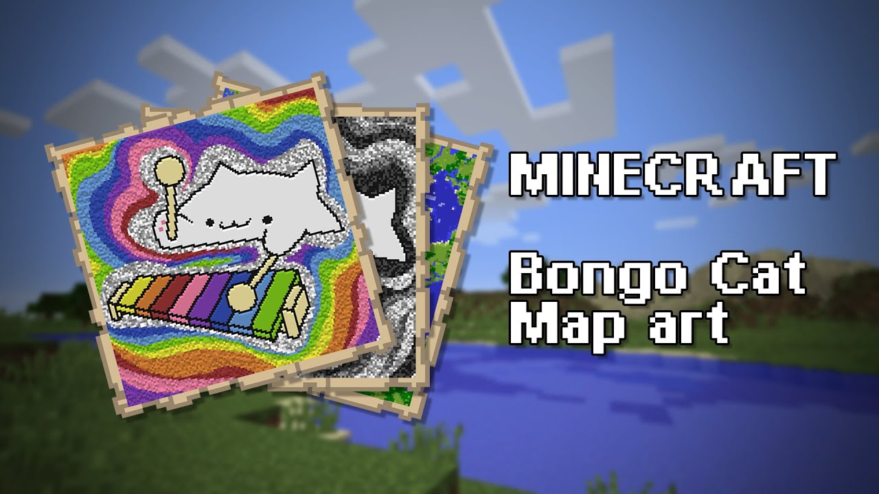 Minecraft _ Bongo Cat Map Art! - YouTube