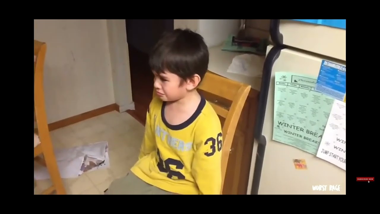 Little kid goes crazy over computer (BACK UP) - YouTube