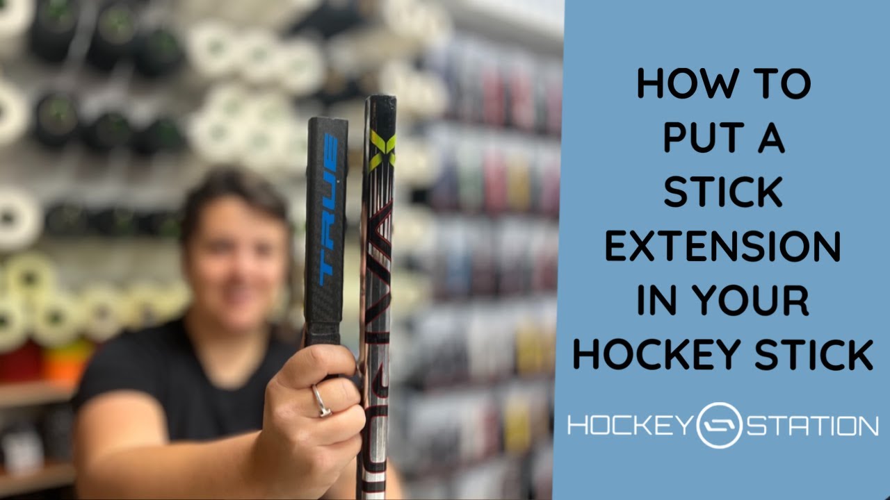 HOW TO put in a Stick Extension in your Hockey Stick - YouTube