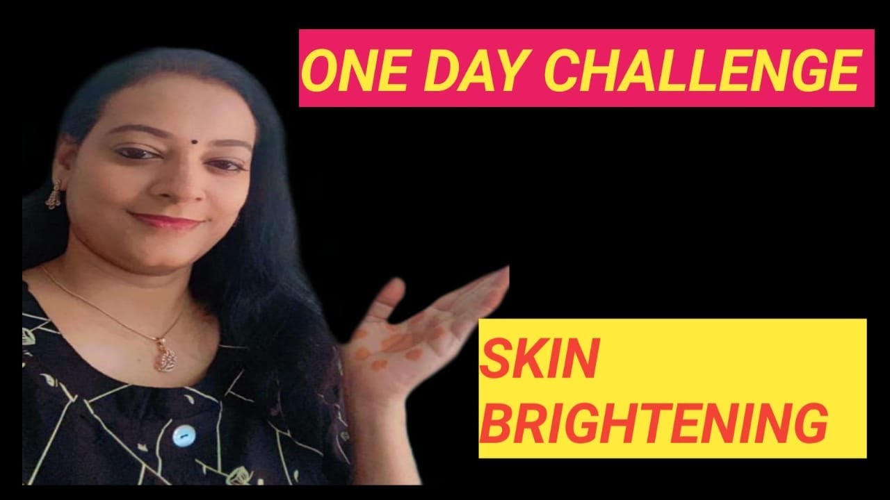 One Day Challenge-Skin Brightening at Home?/ Glowing Skin after One use ...