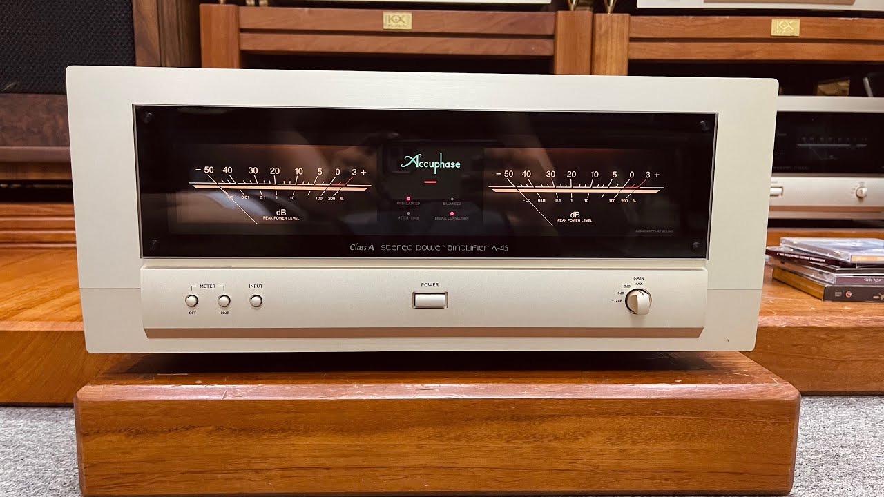 Pow Accuphase A-45. Class A 45W/8ohm. Hạ gục mấy Anh JBL 4344. 4343 ...
