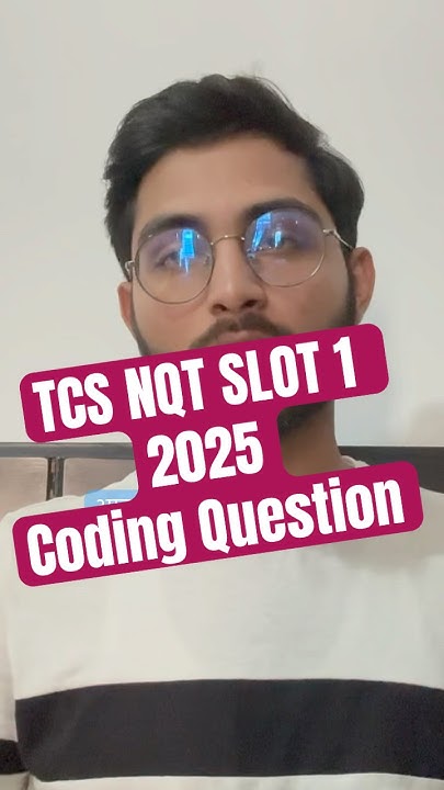 TCS NQT slot 1 2025 coding question | Kesri talks - YouTube