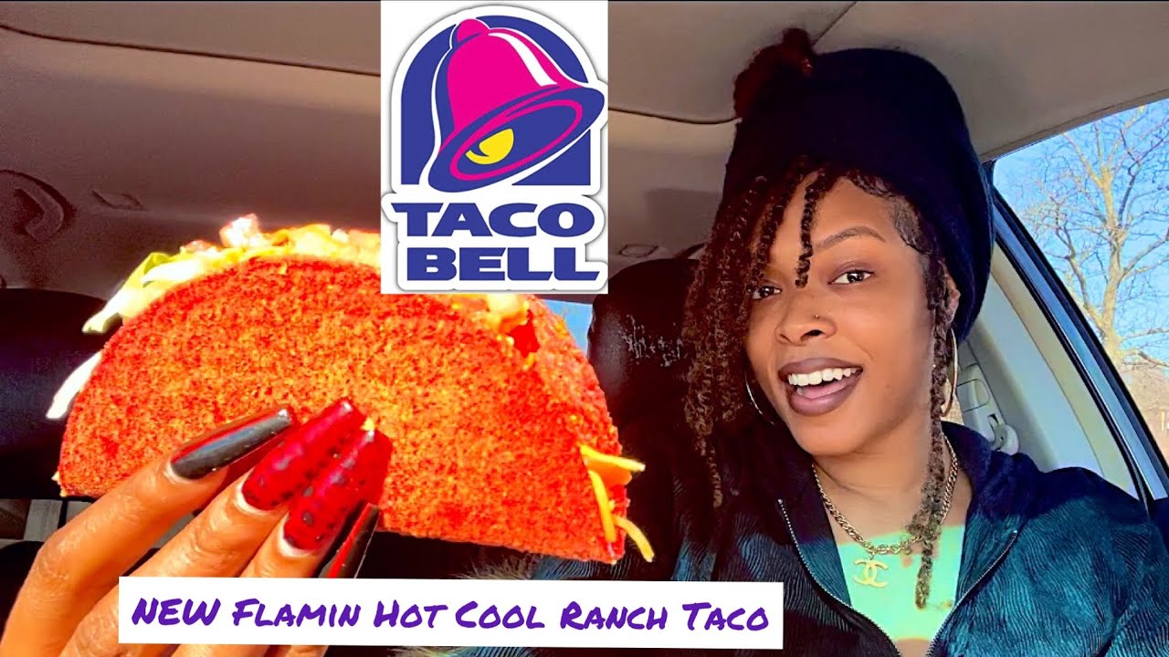 TACO BELL NEW FLAMIN HOT COOL RANCH DORITOS LOCOS TACO | Food Review ...