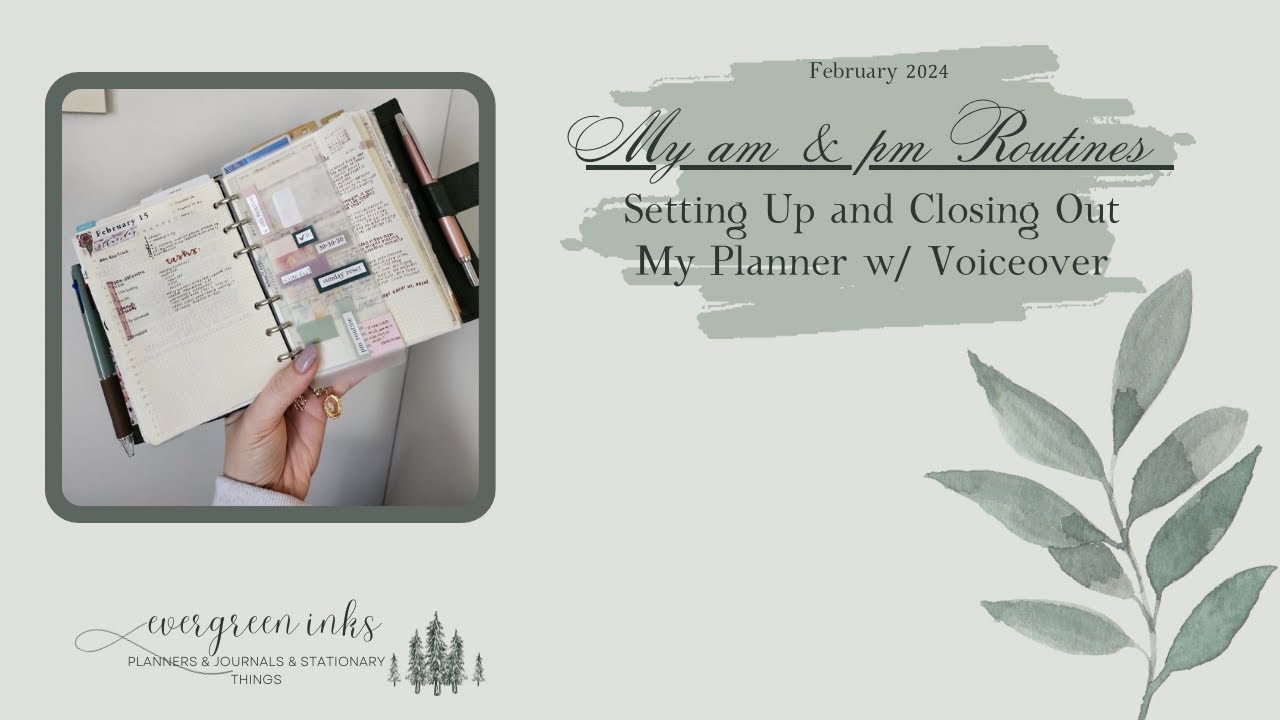 My AM & PM Planner Routines | How I Set Up and Close Out My Planner ...