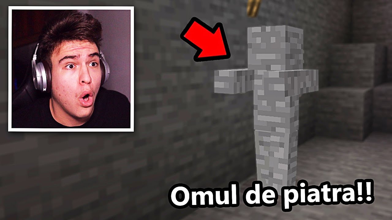 L-am invocat pe OMUL DIN STONE în MINECRAFT ! *Omul de piatră* - YouTube