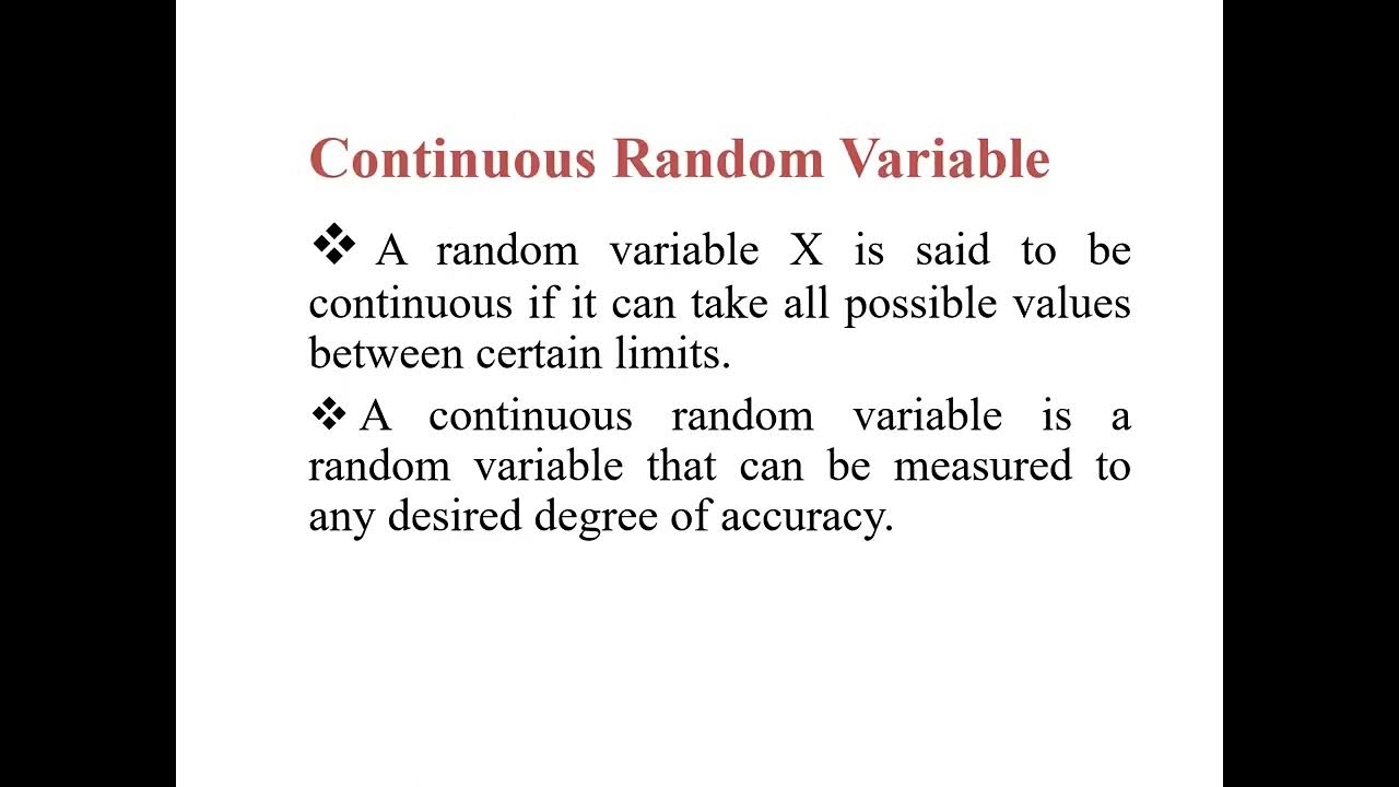 PROBABILITY THEORY- RANDOM VARIABLES Dr.R.REKA - YouTube